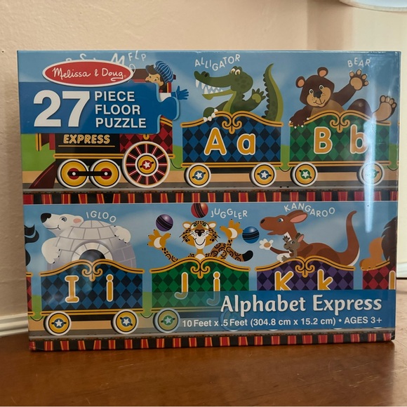 Melissa & Doug | Toys | New Melissa Doug Alphabet Express Floor Puzzle ...